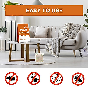 DALIYREPAL Rodent Repellent Peppermint, Mouse Repellent Outdoor/Indoor, Peppermint Oil to Repel Mice/Mouse/Rats, Mice Repellent for House,RV Rat Repellent 12-Packs