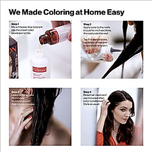 Revlon Colorsilk Beautiful Color, Permanent Hair Dye with Keratin, 100% Gray Coverage, Ammonia Free, 32 Dark Mahogany Brown