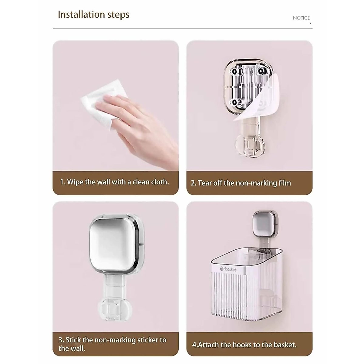 Glacier Pattern Suction Cup Shelf - Stylish Shower Caddy with Convenient Soap Dispenser，Elegant and Functional
