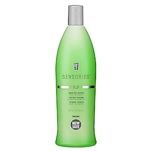 RUSK Sensories Full Green Tea and Alfalfa Bodifying Shampoo, 33.8 Oz, Gentle and Invigorating Shampoo, Formulated with Alfalfa Extract to Lightly Moisture Hair