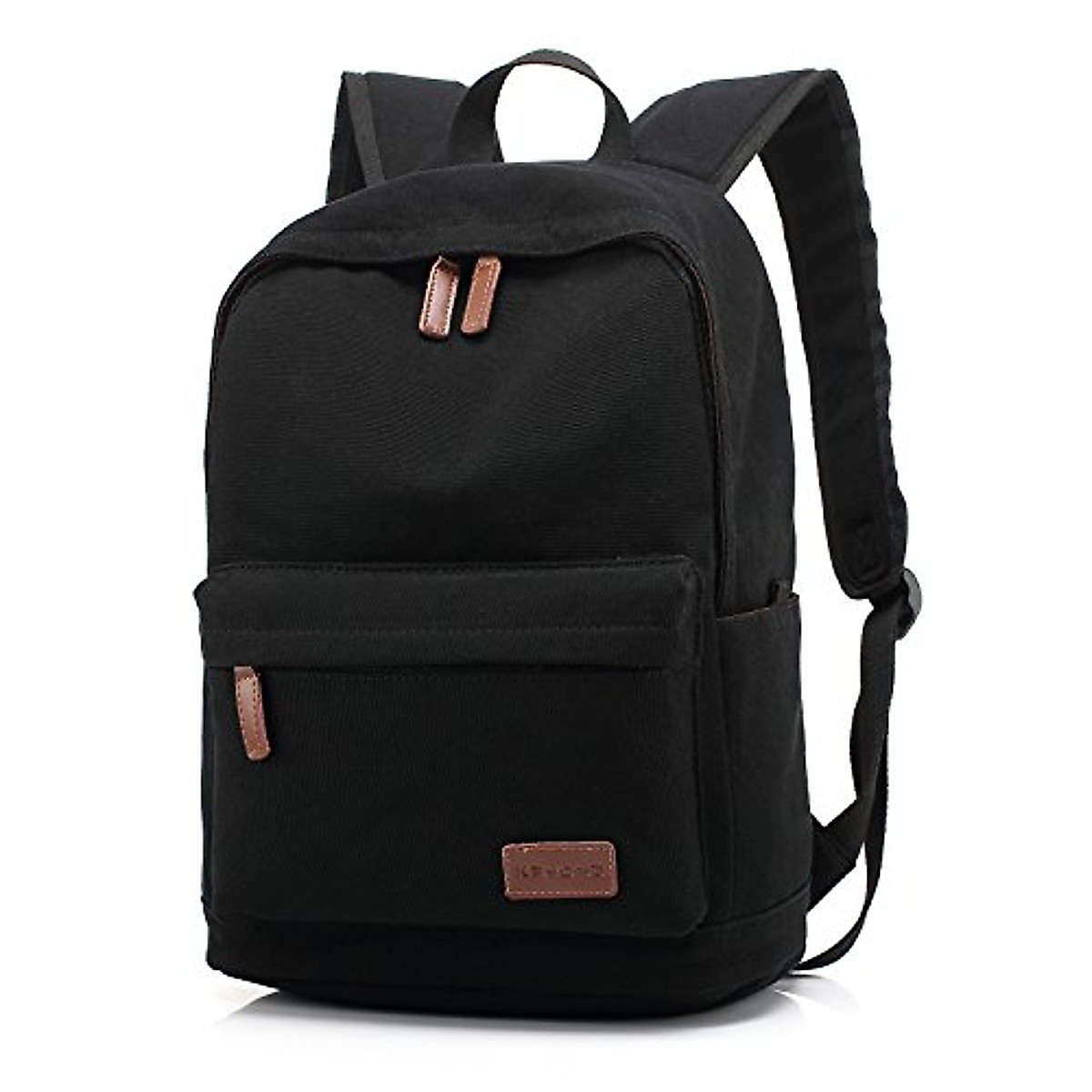KAYOND Casual Style Lightweight canvas Laptop Bag/Durable Travel backpacks/Rucksack for Men&Women/Fashion Backpack Fits 15 inch Notebook (Black)