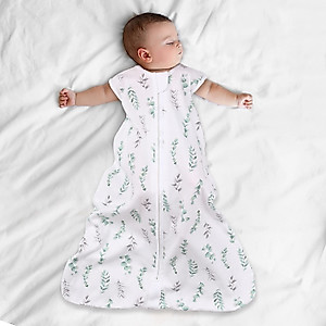The Peanutshell Wearable Blanket Sleep Sack for Baby Girls, Farmhouse Floral, Sizes up to 12 Months (Small/Medium)