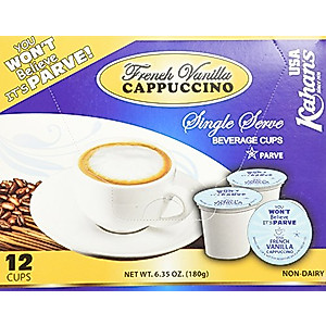 Kahan's Parve French Vanilla Cappuccino Single Serve Beverage Cups 12/Box