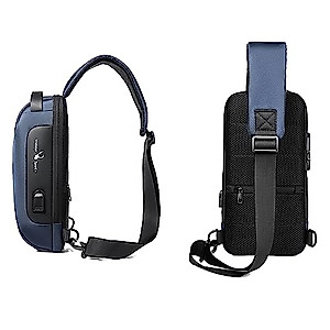 Hounyoln Chest Bag for MSI Claw & Odin 2, Carry Case Shockproof Shell Protective Crossbody for Travel and Home Storage Odin 2 (Blue)