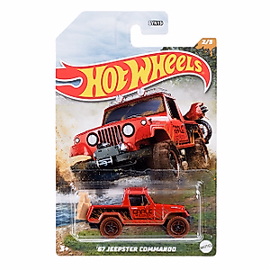 Hot Wheels - '67 Jeepster Commando - Off-Road Mud Runners 2/5 [red]
