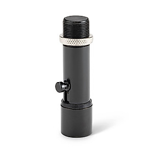 On-Stage QK-2B Quik-Release Mic Adapter (For Quick, Easy Microphone Interchange, Screwless Mount with Push-Button Release and Click-Together Connection, 5/8"-27 Threading, Shock Absorbent, Black.