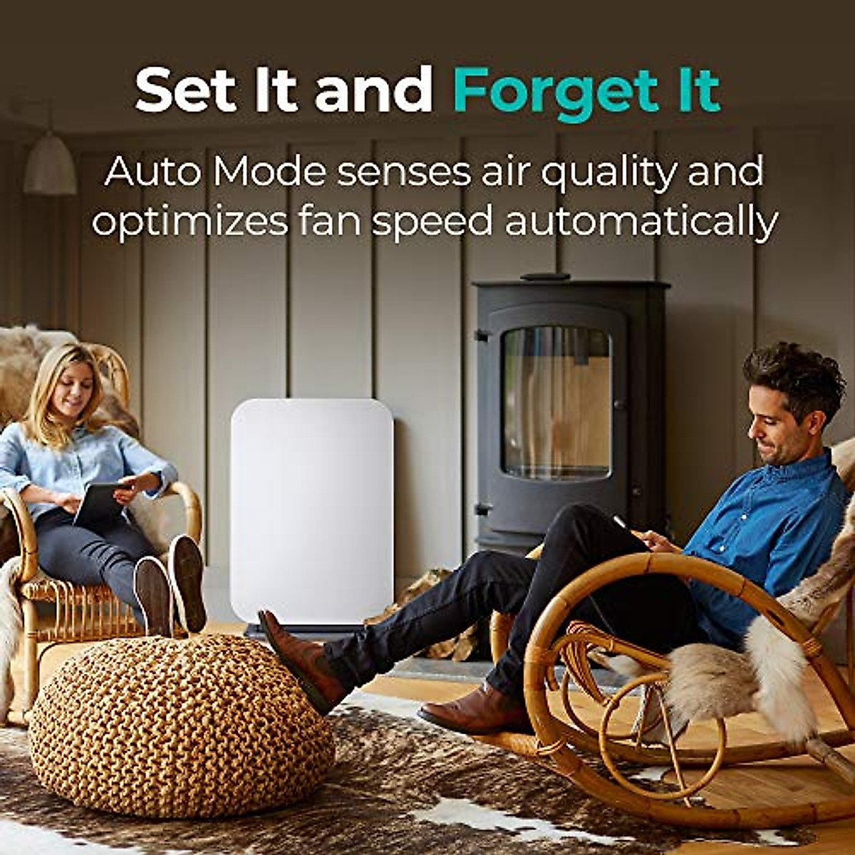 Alen 75i Air Purifier, Quiet Air Flow for Extra-Large Rooms, 1300 SqFt, Air Cleaner for Allergens, Dust, Mold with Long Filter Life