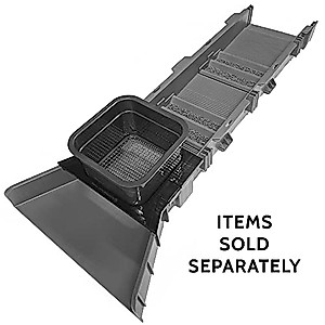 Sluice Fox 6 inch Gold classifiers; Set of Five Stacking sifting Pans with Stainless Steel mesh strainers for Gold panning; sharktooth and gem sifters; (Green)