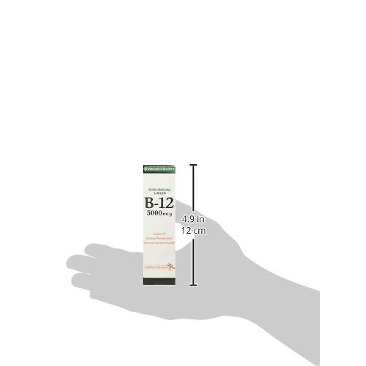 Nature's Bounty B-12 5000 mcg Sublingual Liquid Energy Health 2 oz (Pack of 2)