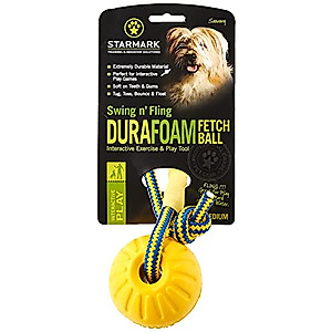 Starmark Swing 'n Fling DuraFoam Ball Dog Toy Medium