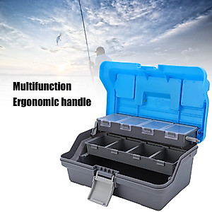Waterproof Fishing Box, with Ergonomic Handle Fishing Tackle Box Three-layer Fishing Tackle Box for Store Fishing Gear