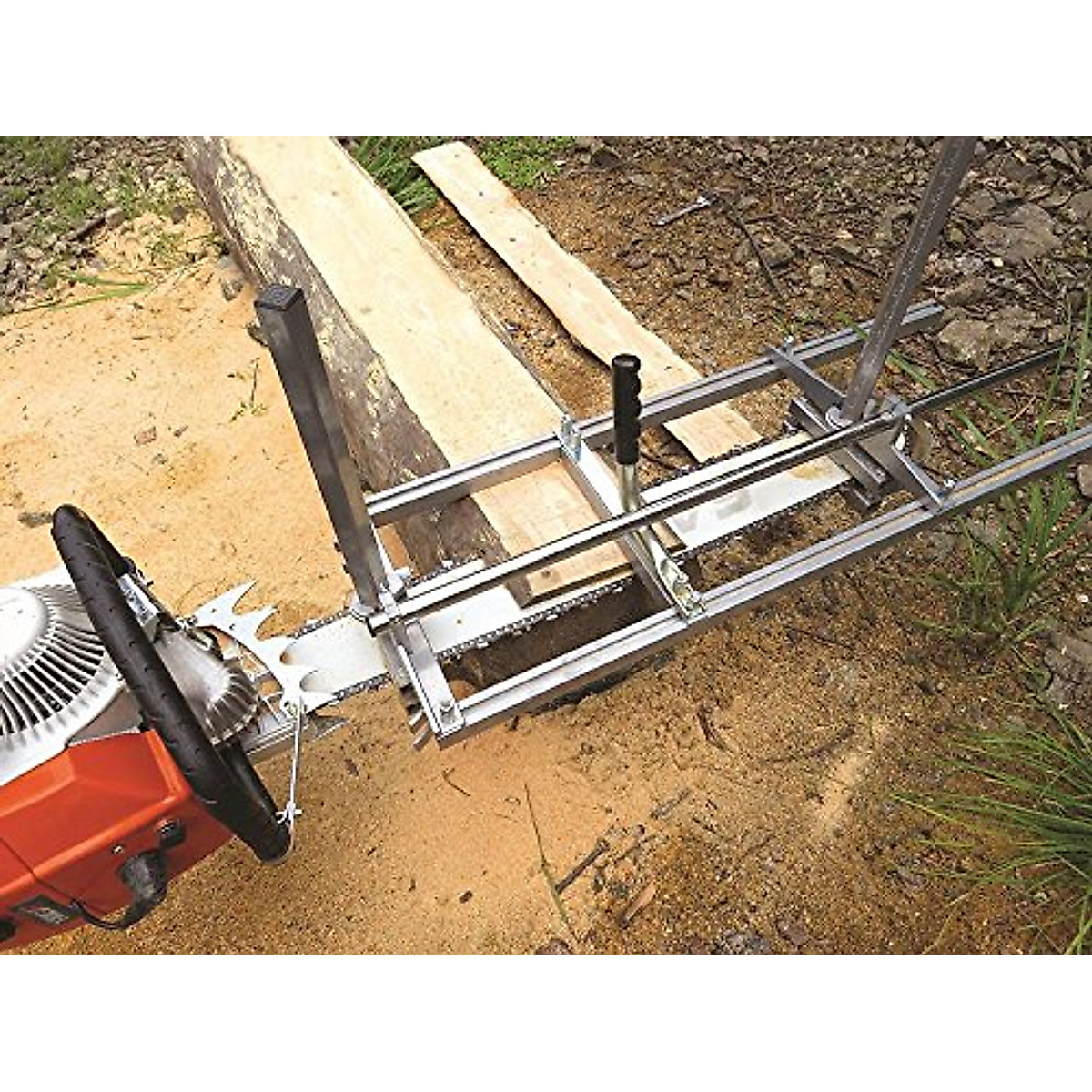 Zchoutrade Portable Chainsaw Mill 14-36 Inch Portable Aluminum Steel Mig Welding Saw Mill 36 Inch Planking Lumber Cutting Bar