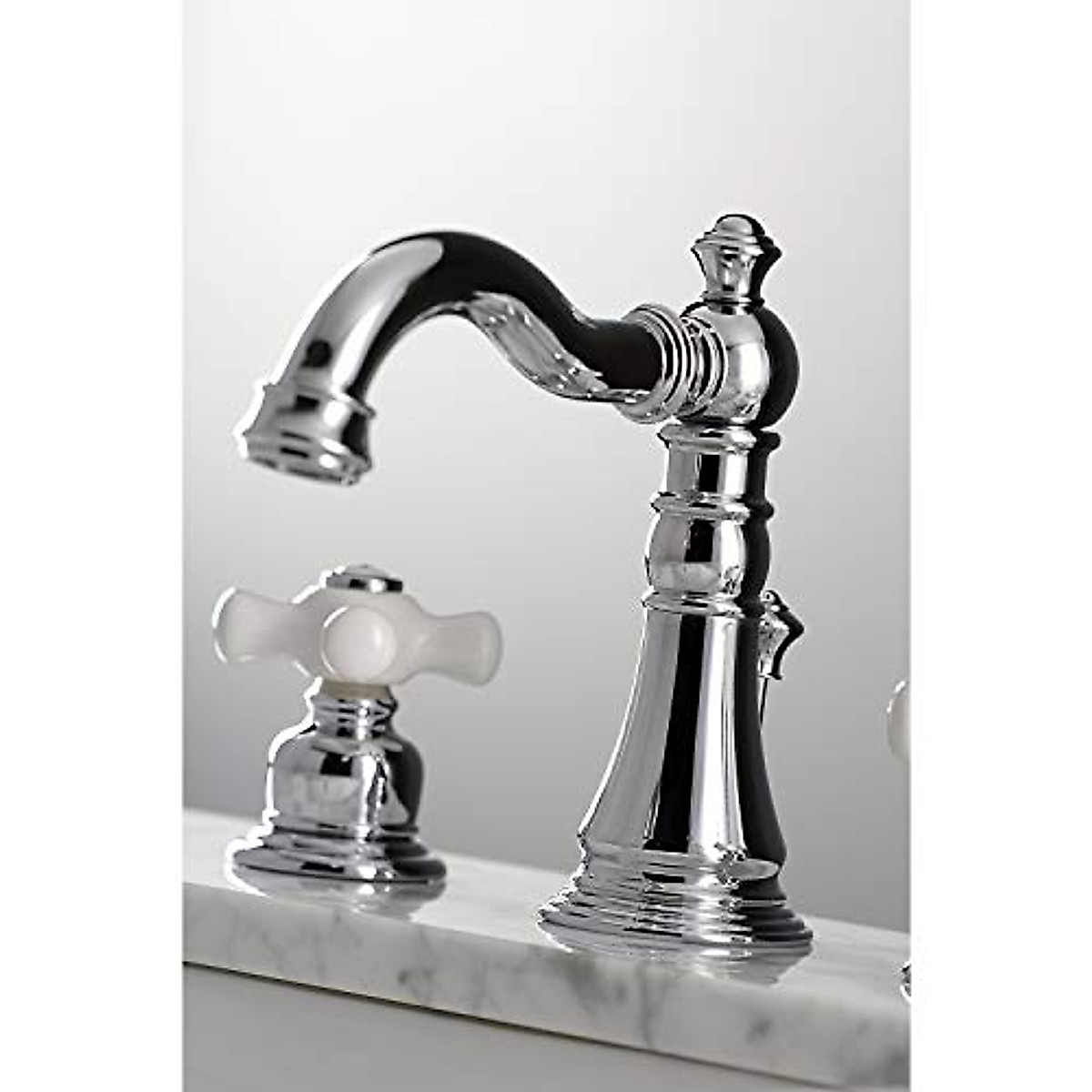 Fauceture FSC1971PX American Classic Widespread Bathroom Faucet with Pop-Up Drain, Polished Chrome
