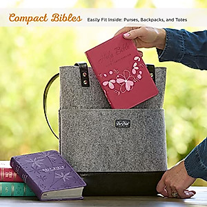 KJV Holy Bible, Compact Faux Leather Red Letter Edition - Ribbon Marker, King James Version, Saddle Tan