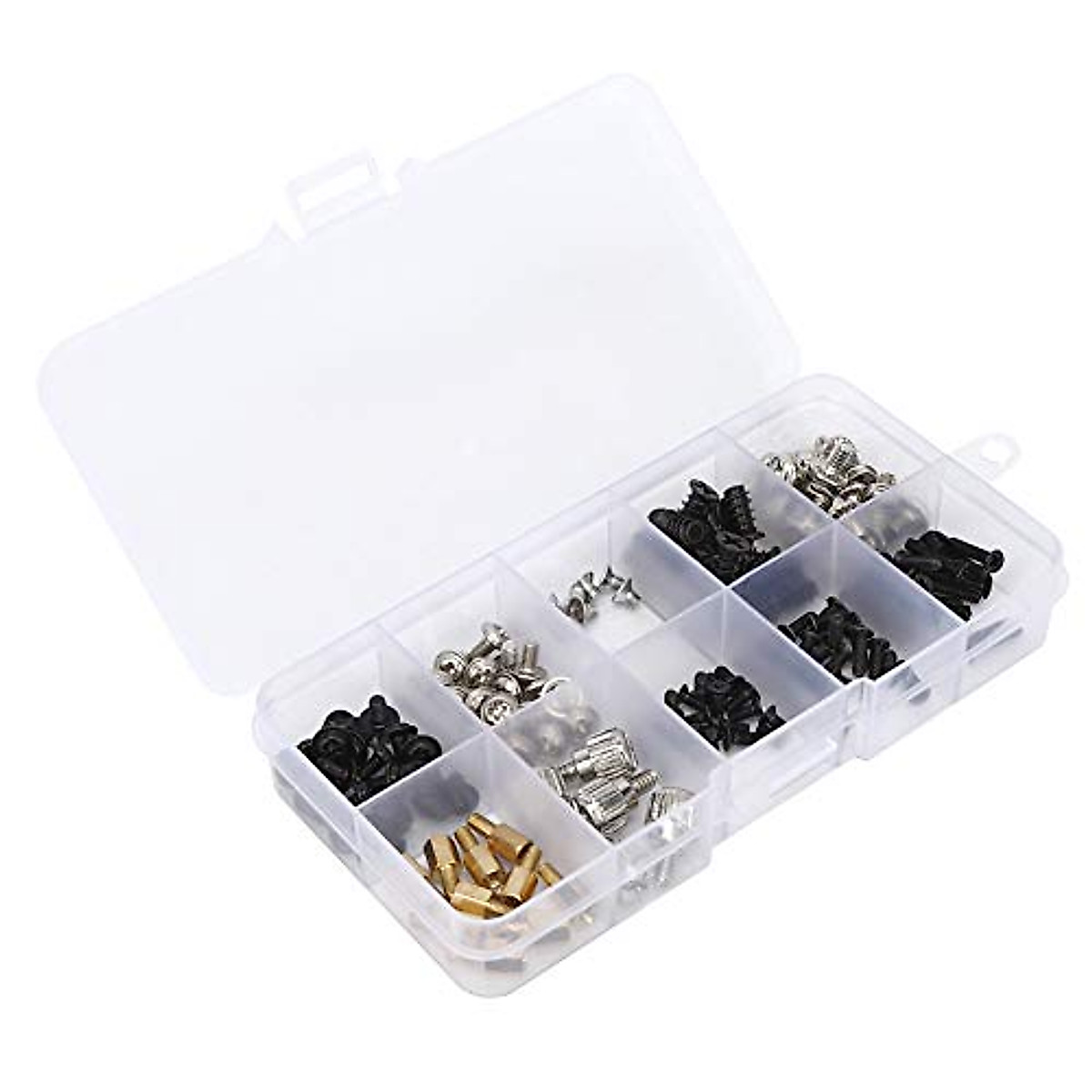 wendeekun PC Computer Screw Standoffs Assortment Kit, Desktop Computer Screws, Standoffs Set, for Hard Drive Computer Case Motherboard Fan Power Graphics(165Pcs)