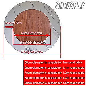 Wood Dining Table Turntable - Tabletop Serving Tray Round, Easy To Share Food, Smooth Surface, No Deformation And No Cracking, Multiple Colour, 360° Flexible Rotation, Lazy Susan Turntable