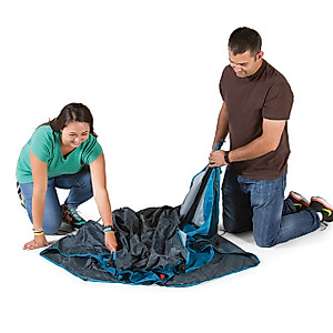 Coleman Shoreline Beach Tent, Instant Beach Shade Tent, 8’ x 4’ Portable Beach Tent, Blue