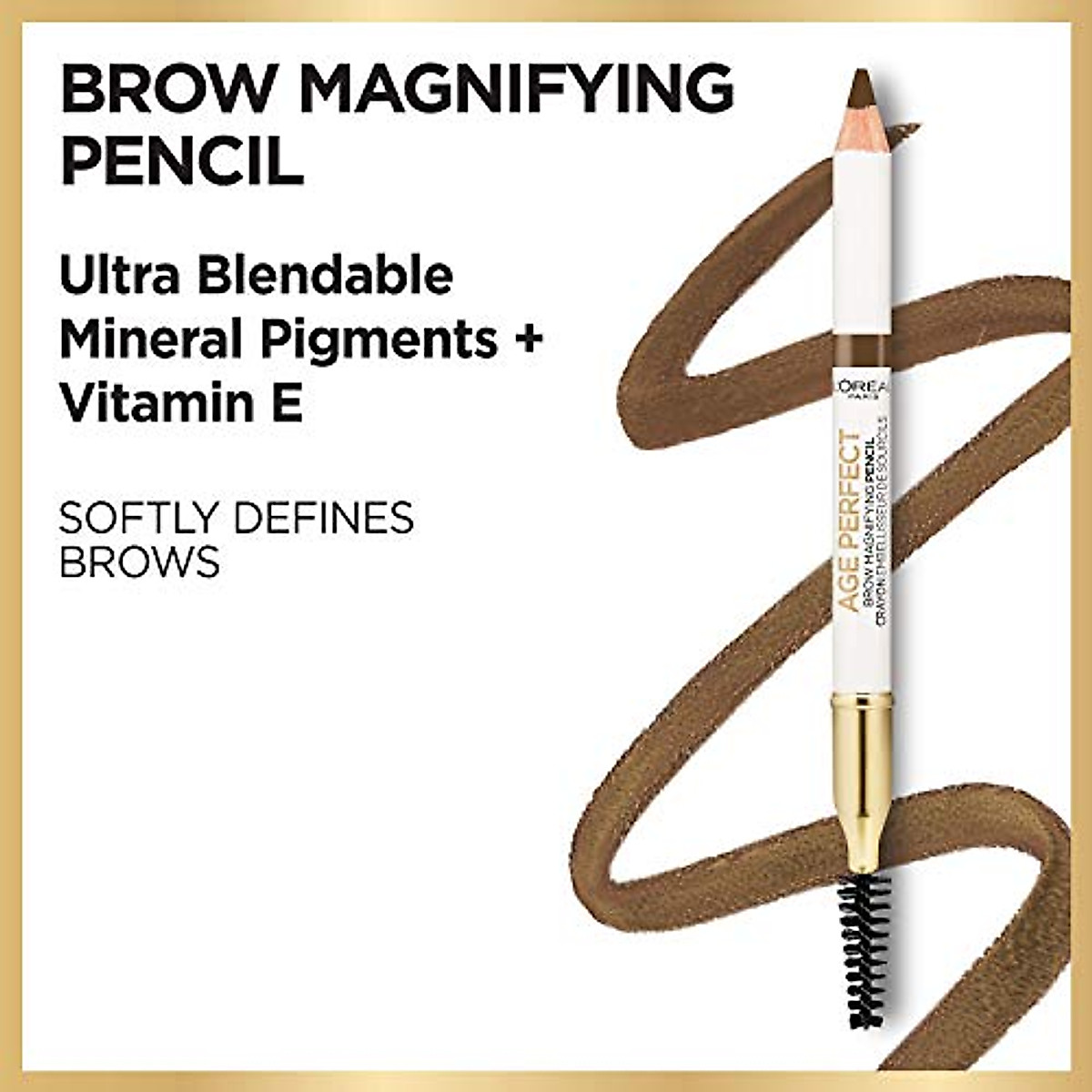 L'Oreal Paris Age Perfect Brow Magnifying Pencil with Vitamin E, Blonde