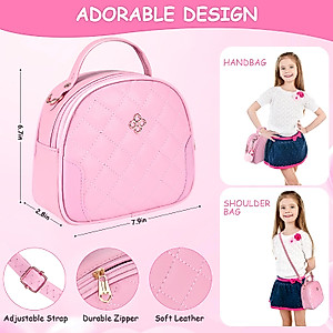 Little Girls Play Purse and Pretend Makeup Kit- 49PCS My First Purse Set Includes Handbag Phone Wallet Play Makeup Princess Jewelry Water Bottle, Pretend Play Gift Toys for Girls Toddlers Age 3+