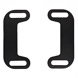 CWXEDN Touring Harley Stretched Bags Exhaust Adjustable Bracket Set ，2 Pieces Designed to Center your Exhaust with Stretched Bags and Fender Extension. (Black)