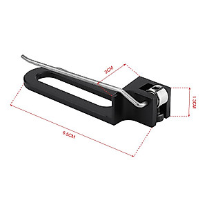 Tbest Arrow Rest for Recurve Bow,Threaded Arrow Rest Recurve Bow,Professional Aluminum Archery Recurve Bow Magnetic Arrow Rest for Right Hand(Black)
