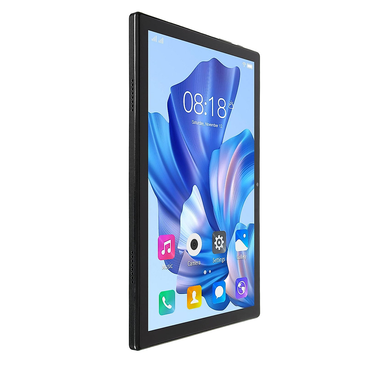 10in Smart Tablet, Portable Smart Tablet US Plug 100-240V Dual Speakers 1920x1200 Resolution Octa Core CPU for Studying (Black)