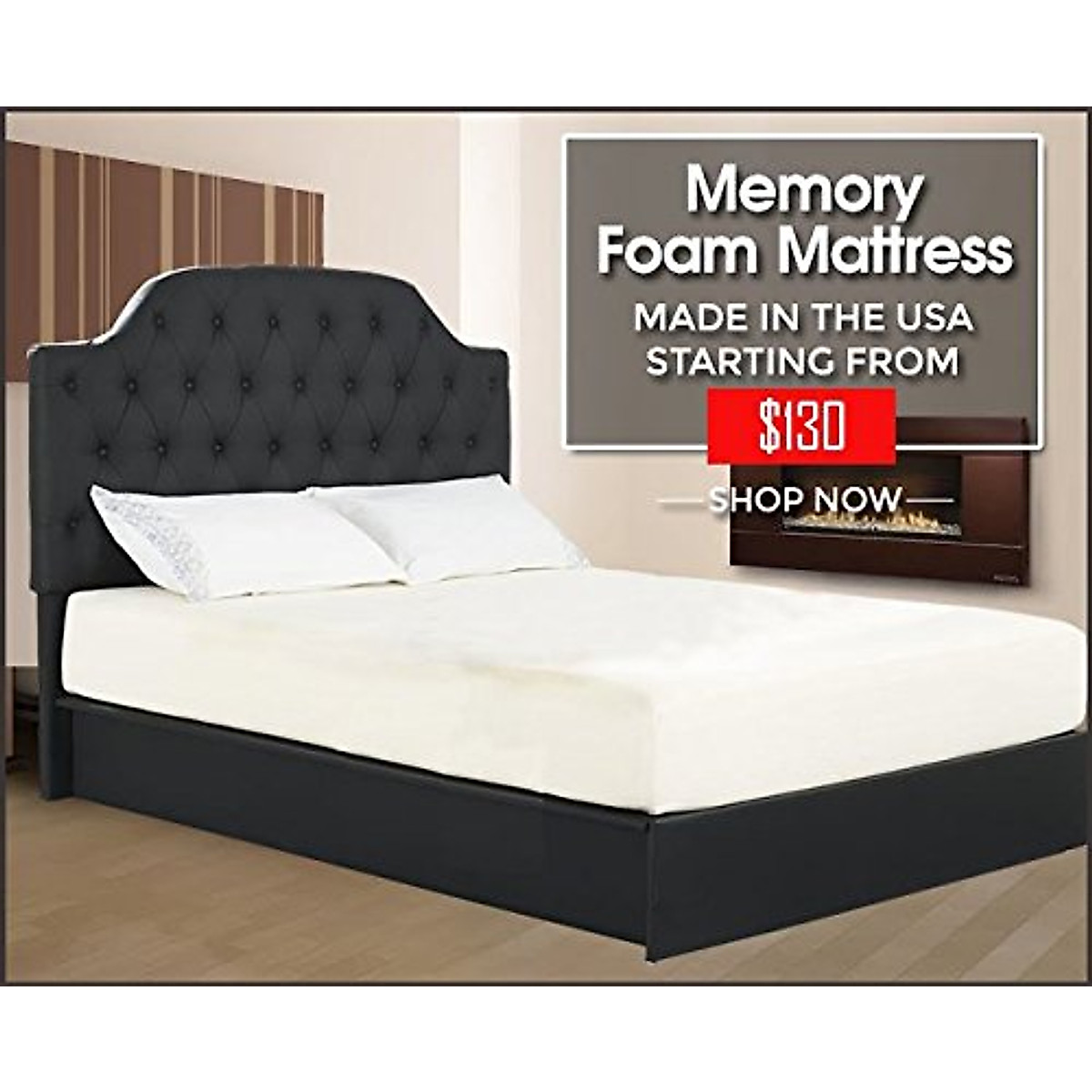 Orthosleep Products 10 Inch Double Layered Memory Foam Mattress Size Full XL
