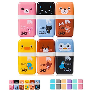 Mr. Pen- Erasers for Kids, 6 Pack, Eraser with Cover and Roller, School Supplies, Erasers, Kids Erasers, Pencil Eraser, Cute Erasers, Kids School Supplies
