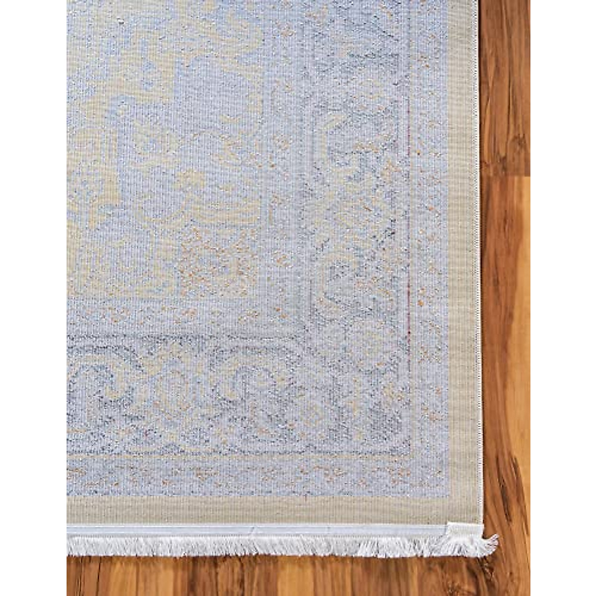 Unique Loom Baracoa Collection Area Rug - Prado (2' 2" x 6' 1" Runner, Yellow/ Ivory)