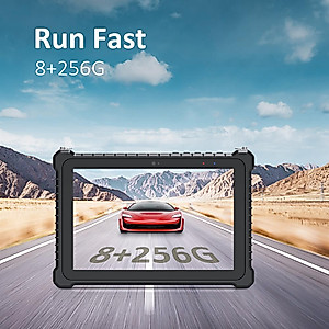 SunKol 10.1" IP67 Rugged Tablet (N5100 8GB+256GB) Windows 11 Pro Waterproof Industrial Tablet PC, Fingerprint, 12000mAh Battery, 500nit, GPS, WiFi, 4G, BT4.2, for Outdoor Field Work