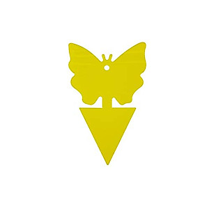 Yellow Sticky Fruit Fly Traps (30 Traps) - Fruit Fly Trap Indoor - Gnat Trap Indoor - Fungus Gnat Killer for Indoor Plants - Sticky Fruit Fly Traps For Kitchen Houseplant Insect Control Indoor/Outdoor