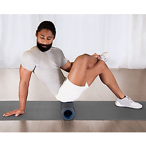 Teeter Massage Foam Roller – Deep Tissue Muscle Relief to Boost Recovery, Flexibility – 13 or 26 inch, 2 Textures/densities – Back Pain Relief, Sports Massage, Myofascial Release