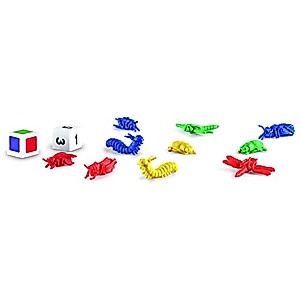 Learning Resources Take 10! Color Bug Catchers, Fine Motor Skills, for 2-4 Players, Ages 3+