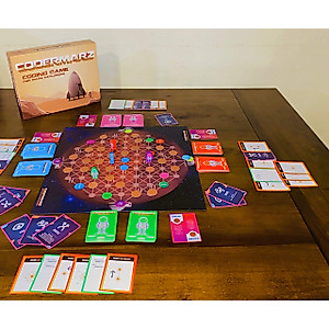 CoderMarz Game for Space and AI Learners! NBC Featured: First Ever Board Game for Boys and Girls Age 6+. Teaches About Mars, AI and Computer Programming Through Fun Astronaut and Neural Adventure!