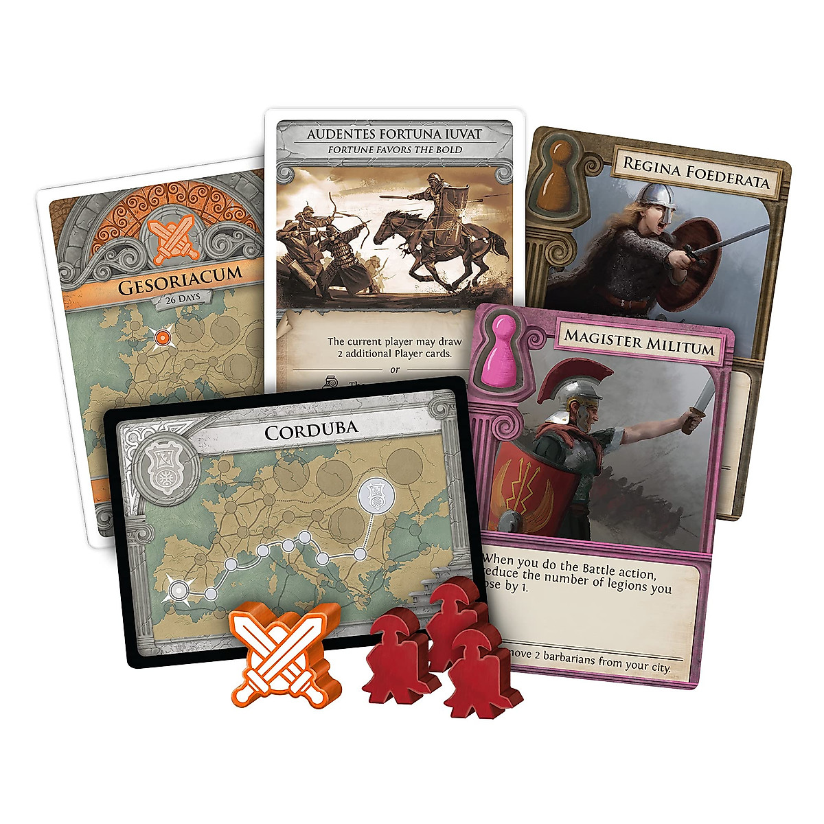 Pandemic Fall of Rome, Adults and Family,Cooperative Board Game | Ages 8+ | 1 to 5 Players | Average Playtime 45-60 Minutes | Made by Z-Man Games