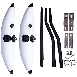 METER STAR Kayak Stabilization System Float and Rods Kit, for Kayaks, Canoes, Fishing Boats, Ocean-Going Boats Easy Install and High Stability
