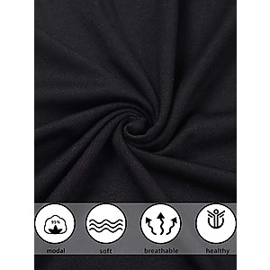 WILLBOND 3 Pieces Basic Cami Women Long Tanks Dress with Strap, Solid Color (Black, Grey, Army Green,Large)