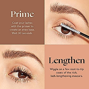 Honest Beauty 2-in-1 Extreme Length Mascara + Lash Primer 3-Pack | EWG Verified + Cruelty Free | 0.27 fl oz each (pack of 3)