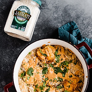 RiceSelect Jasmati, Long Grain Jasmine Rice, Gluten-Free, Non-GMO, 32 oz (Pack of 4 Jars)