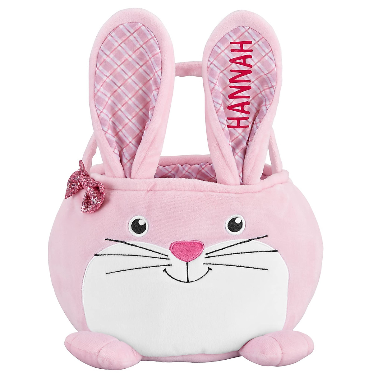 Let's Make Memories Personalized Furry Critter Kids' Easter Basket - Pink Bunny