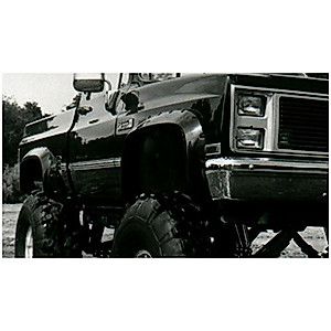 Bushwacker Cutout Pocket/Rivet Style Rear Fender Flares | 2-Piece Set, Black, Smooth Finish | 40004-11 | Fits 1973-1980 Blazer; 73-91 Jimmy; 73-87 GMC C1500; 75-80 K10/K20; 75-78 C15/R20/C25