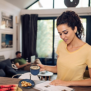 Hasense Espresso Cups Set of 4, 4 Ounce Ceramic Cappuccino Cup with Saucers, Small Coffee Mugs for Espresso Shots, Cappuccino, Tea, Latte, Demitasse, Navy Blue