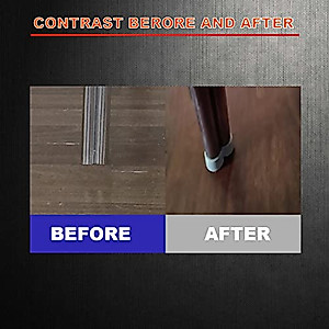 gtpartes Set 4 Double 1" Chair Table Leg Caps 50s Diner Kitchen Table Tip Siamese Slide