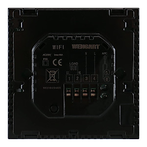 Wengart WiFi Smart Thermostat WG03,AC120V Max16Amp Heat Only 2.4GHz Wi-Fi APP TUYA for Electric Underfloor Heating with 3m Probe Sensor,Compatible with Alexa Echo/Google Home