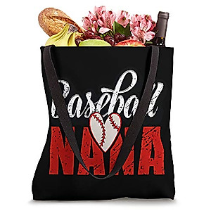 Nana Loves Baseball for Valentine's Day Baseball Heart Tote Bag