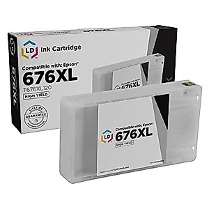 LD Products Remanufactured Ink Cartridge Replacement for Epson 676XL 676 T676XL120 High Yield (Black, Single-Pack) for WorkForce WP-4020 WP-4530 WP-4540 WP-4010 WP-4023 WP-4090 WP-4520 WP-4533 WP-4590
