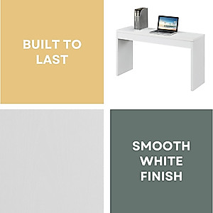 Convenience Concepts Northfield Console Table 48" - Modern Living Room Sofa Table, Contemporary Entryway Hall Table, Foyer Display Table, White
