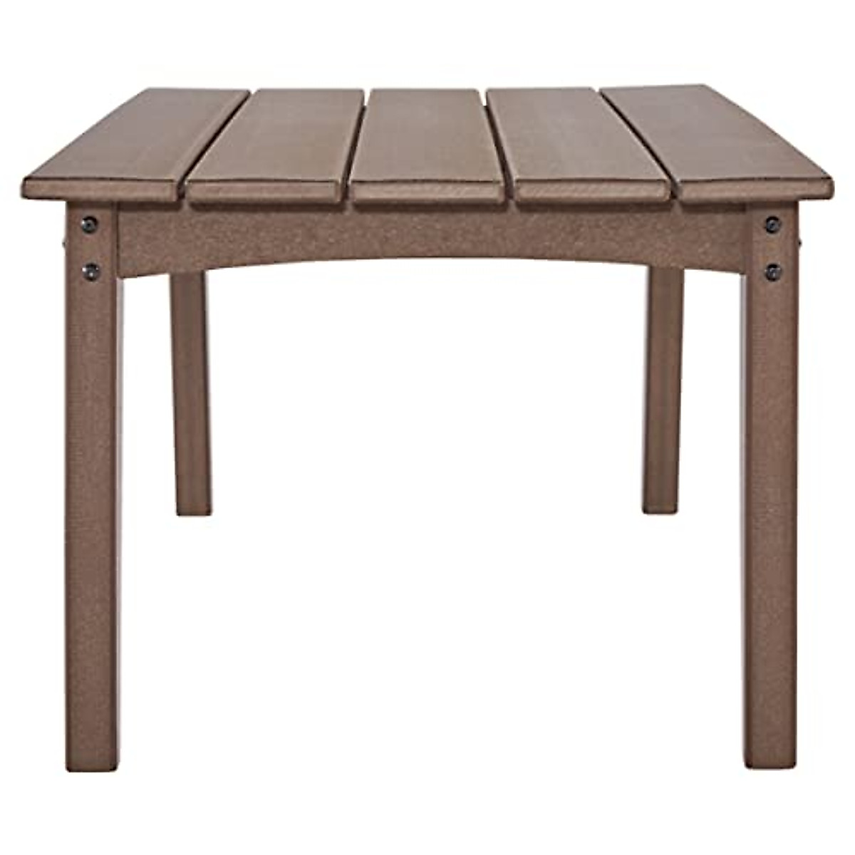 Signature Design by Ashley Emmeline Outdoor HDPE Patio Coffee Table, Brown
