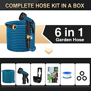 Garden Hose Black 1.0 (100FT, Blue)