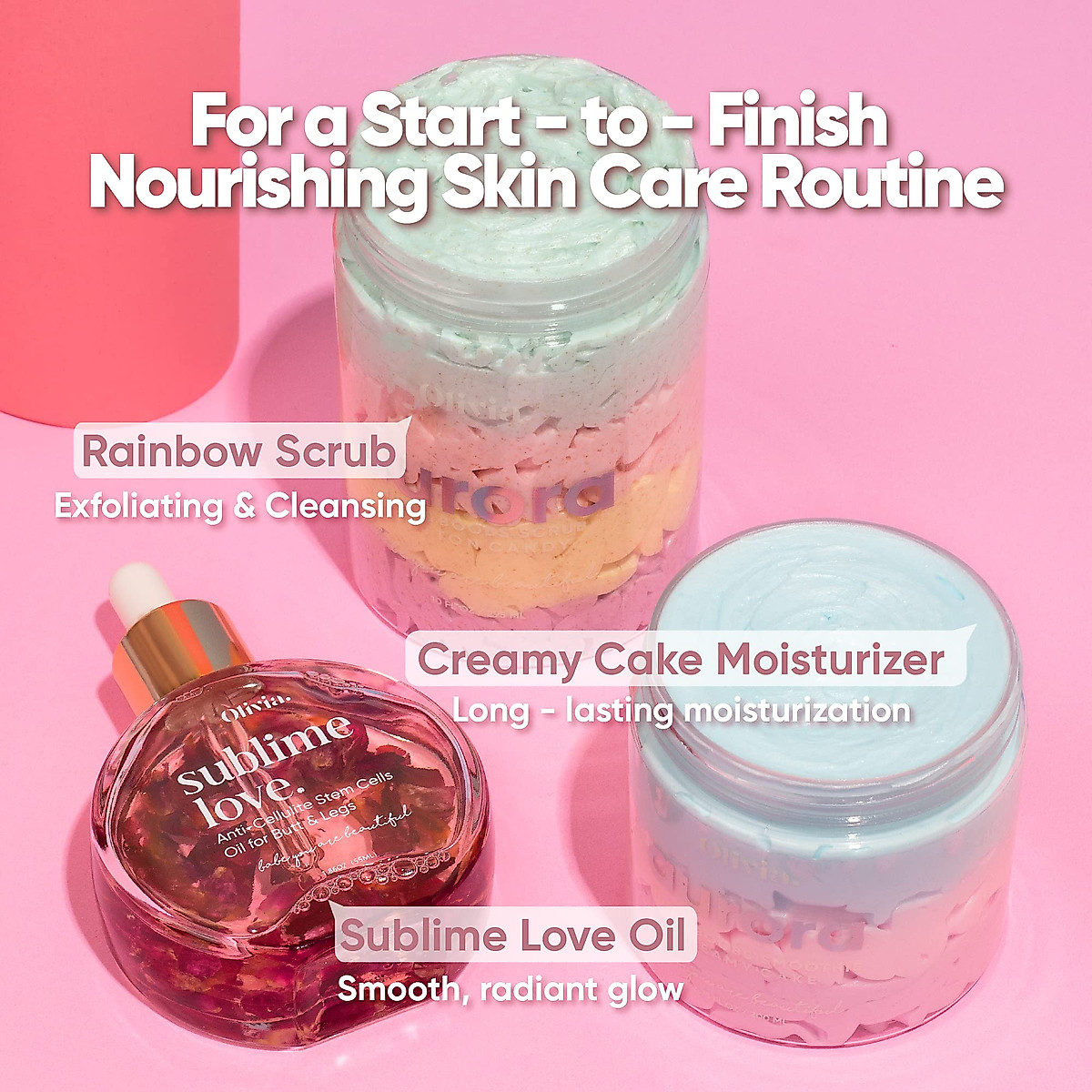 Olivia Buttocks & Legs Nourishing Sublime Love Oil - Moisturizing Body Oil for Dry, Non-Greasy Skin Care, Softens, Hydrates.1.8 Fl Oz